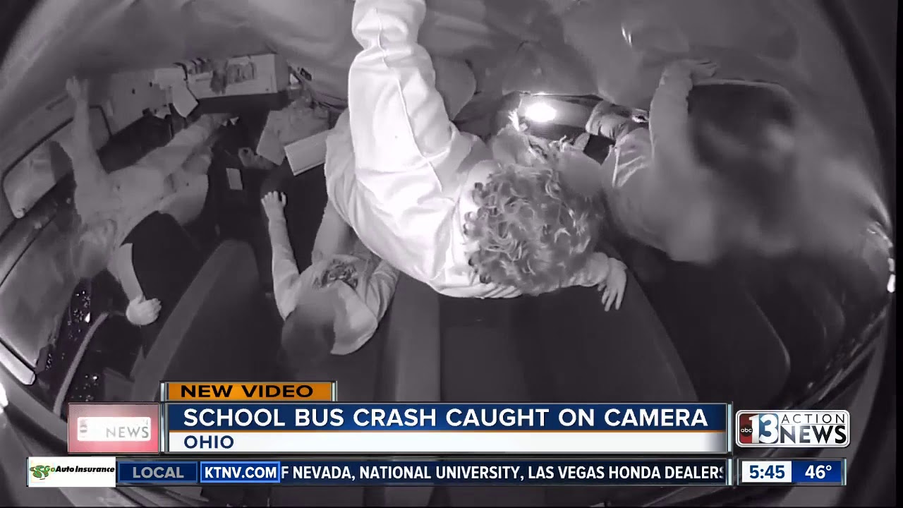 National: Frightening video shows inside of school bus during crash in ...