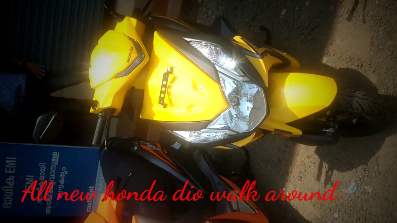 new 2017 bs4 honda dio walk around - YouTube
