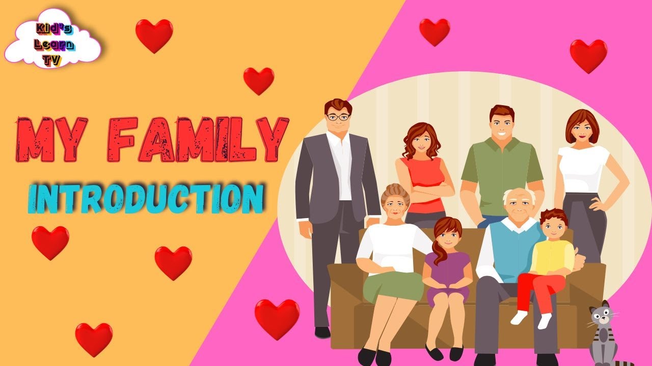 My Family Introduction For Nursery Rhyme | English Vocabulary For Kids ...