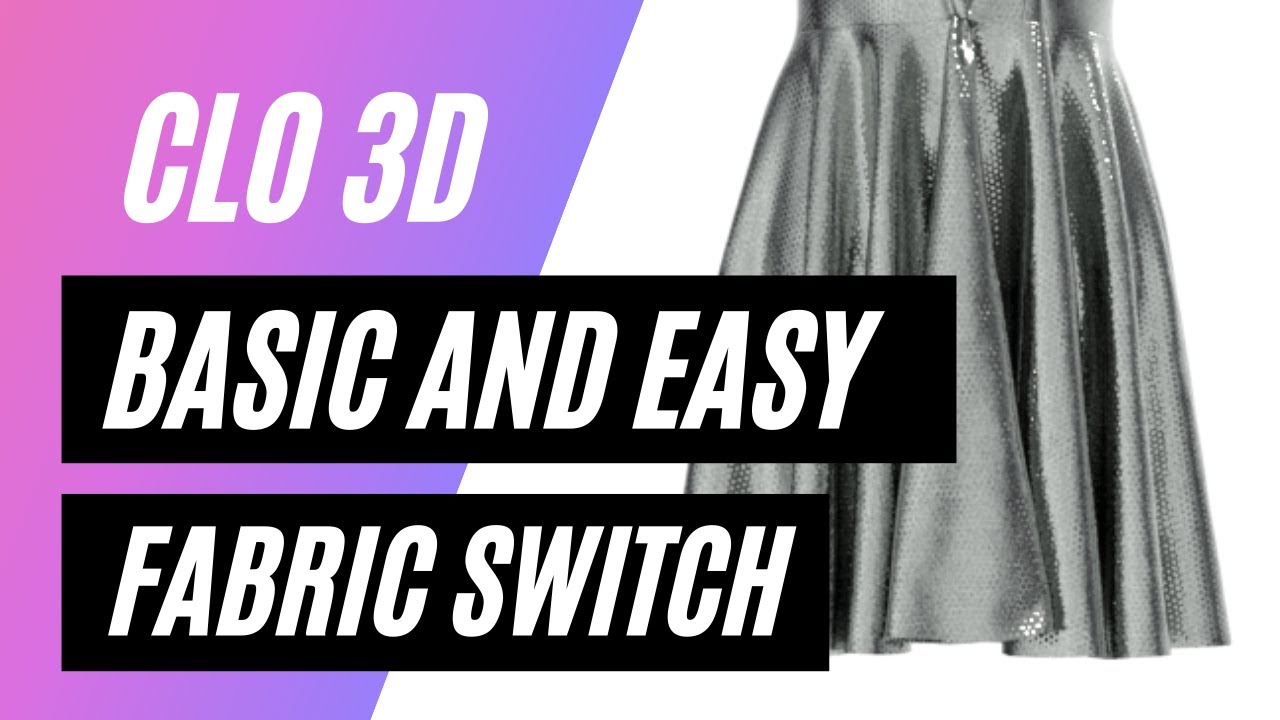 Quick and Easy way to Apply Fabric in CLO3D - YouTube