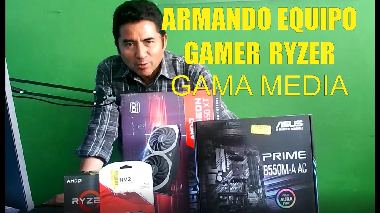 Armando equipo gamer gama media RYZER - YouTube