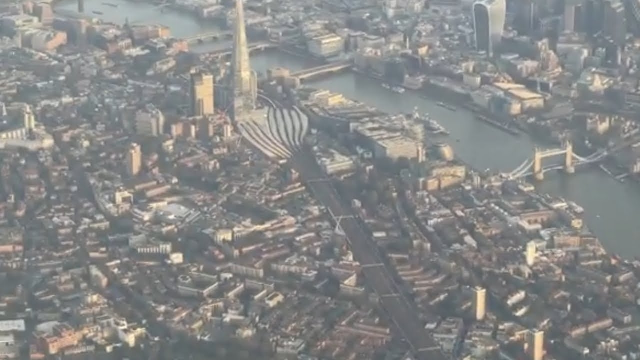 Amazing View Of London City From Above / London City Sky View In Full ...