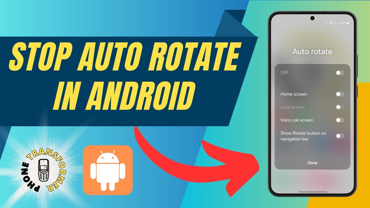 How to Stop Auto Rotate in Android - Quick Tutorial (2025) - YouTube