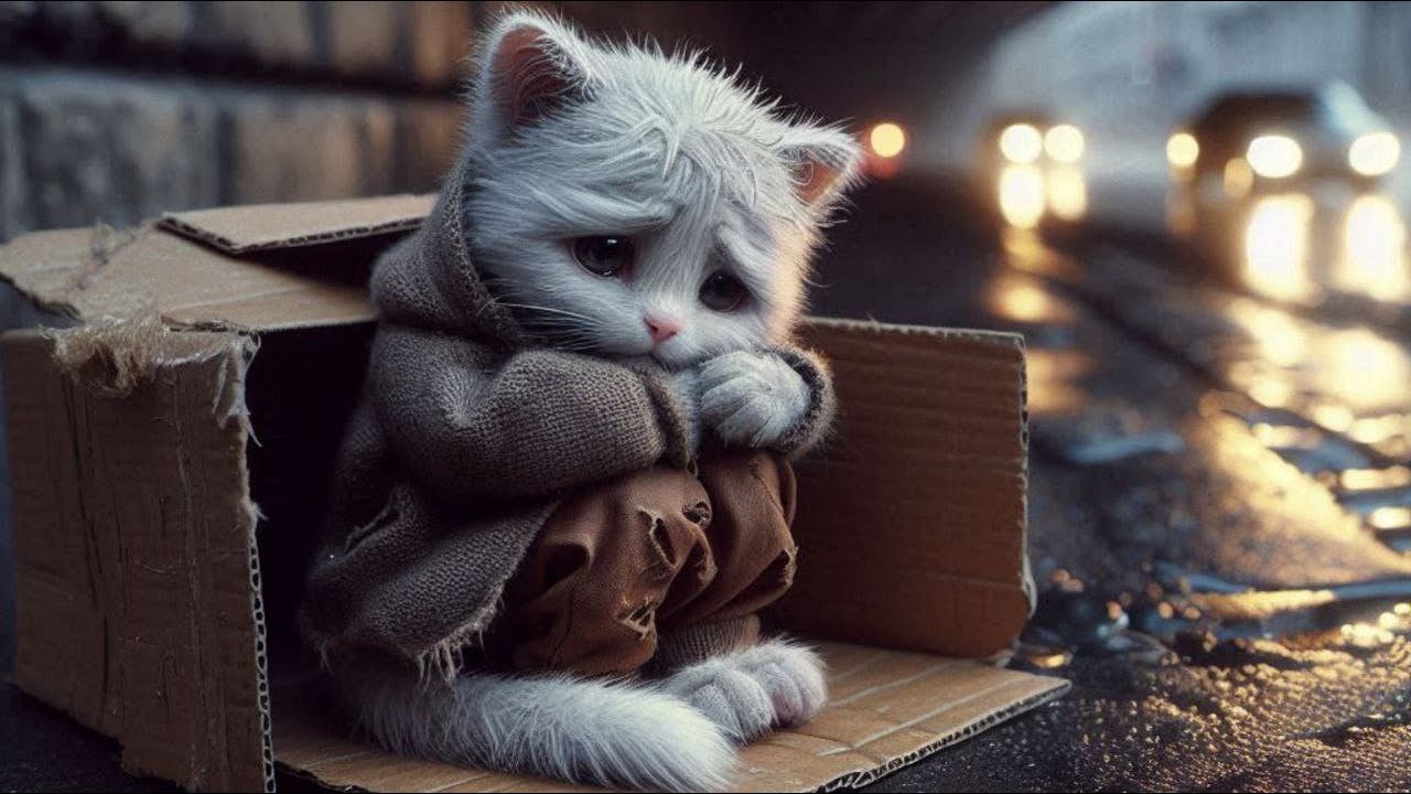 The Sad Life of a Homeless Cat #cat #cutecat #catlover #kitten #ai ...
