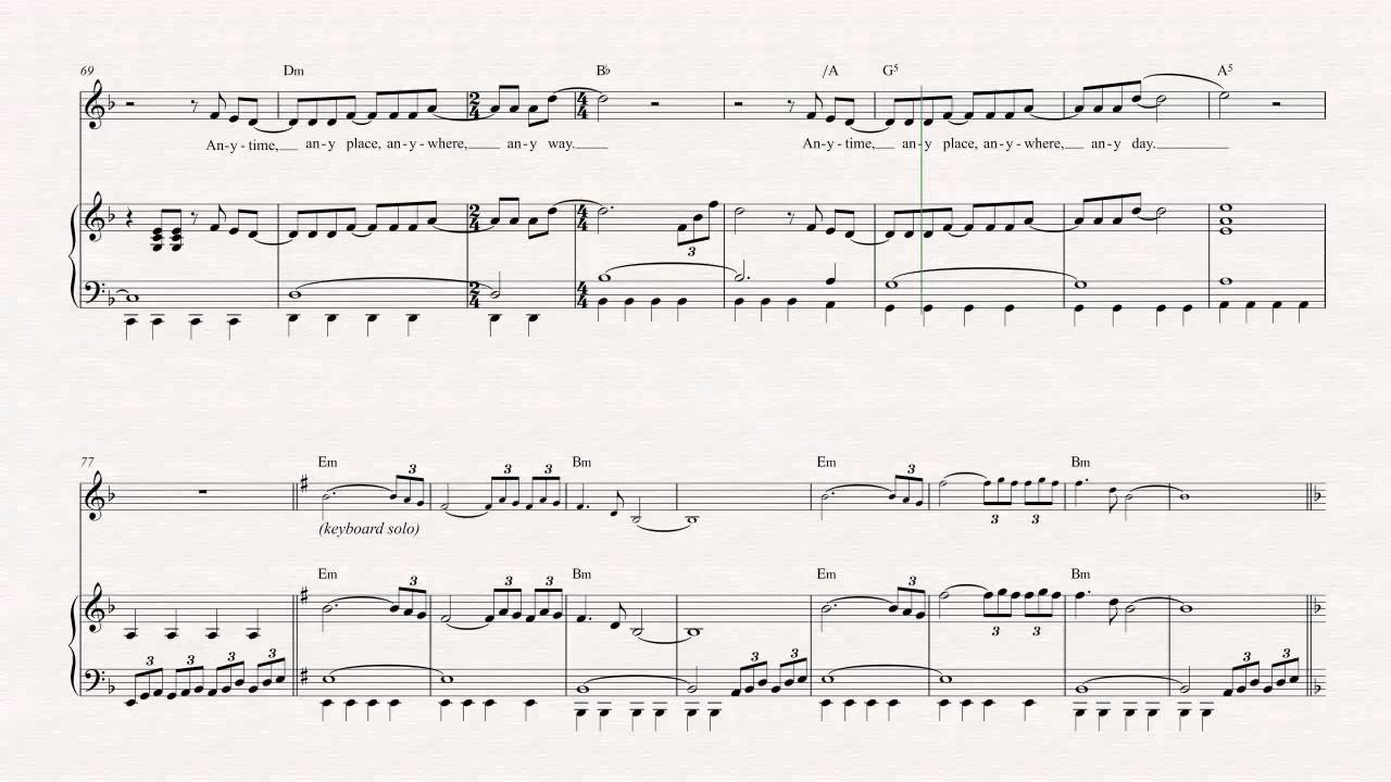 Flute - Call Me - Blondie - Sheet Music, Chords, & Vocals - YouTube