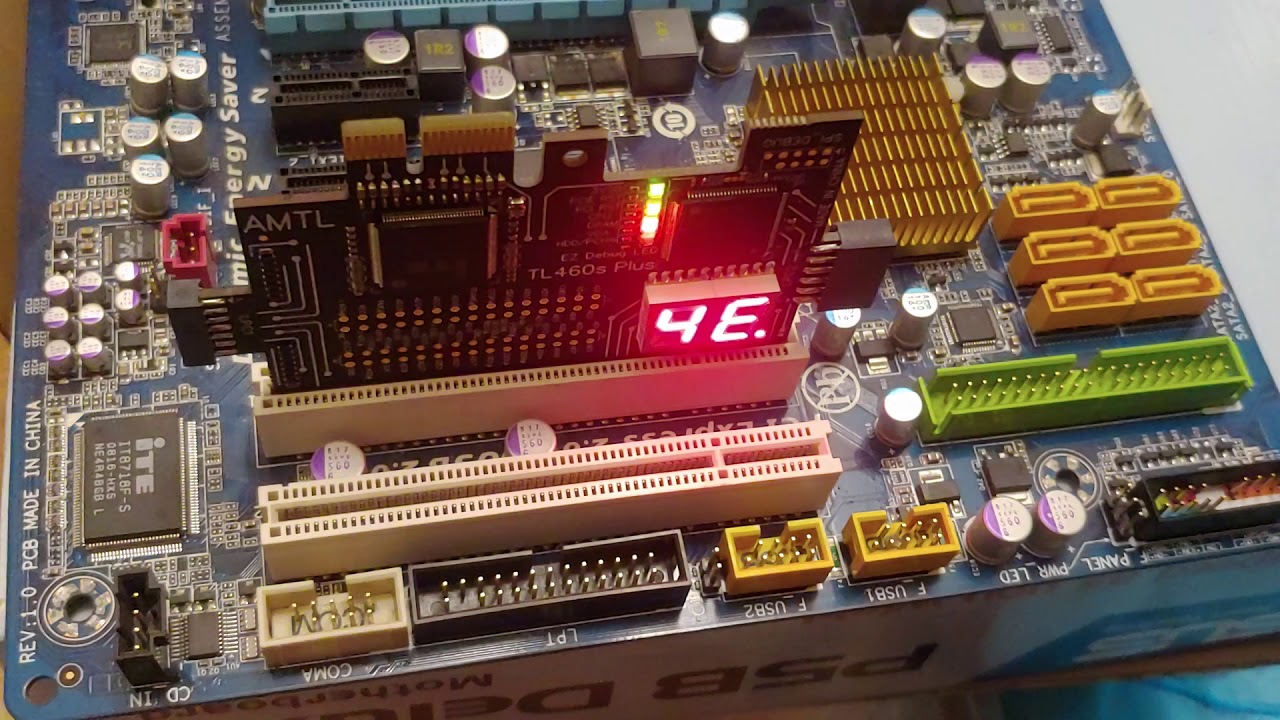 Aliexpress motherboard debug card TL460S only works with PCI - YouTube