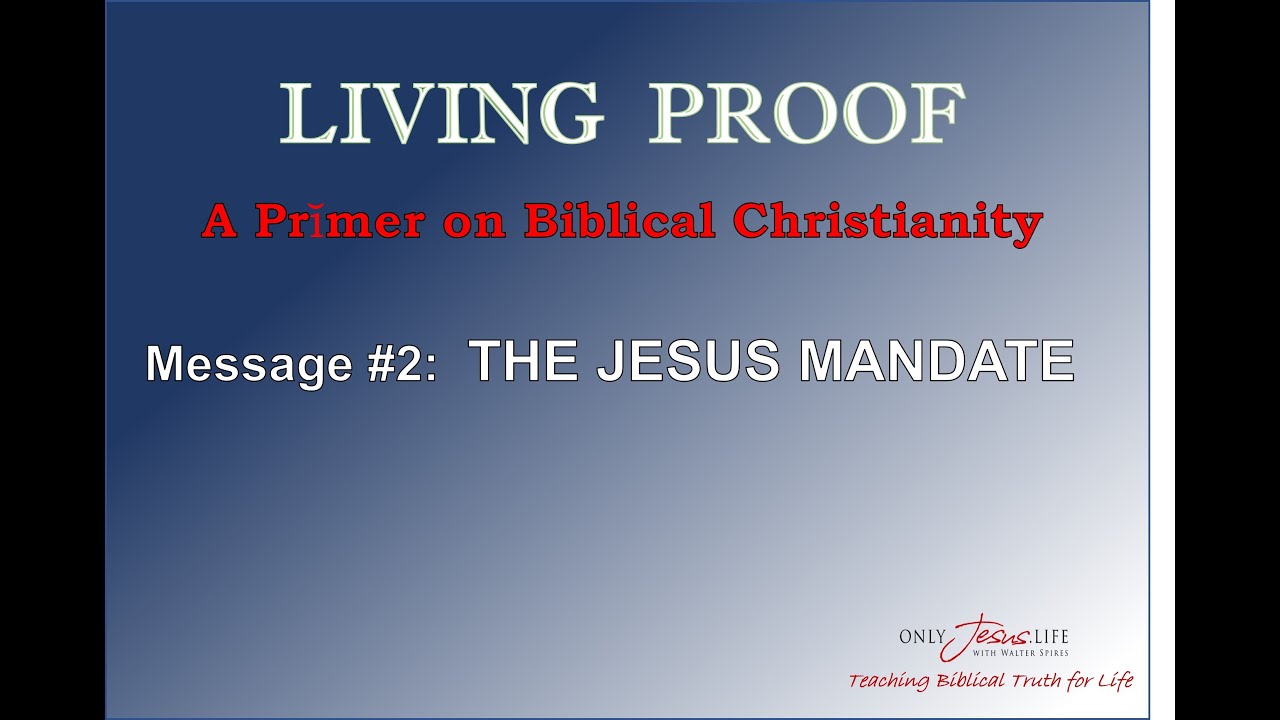 The Jesus Mandate - YouTube