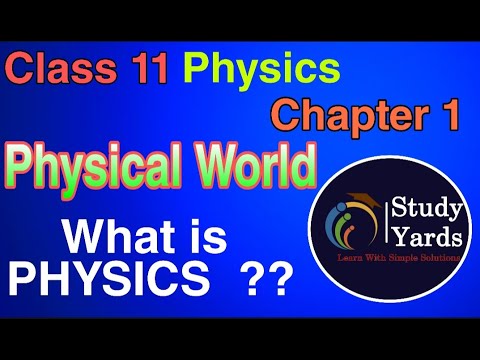 Class 11 Physics Chapter 1 : Physical World - What is Physics and ...