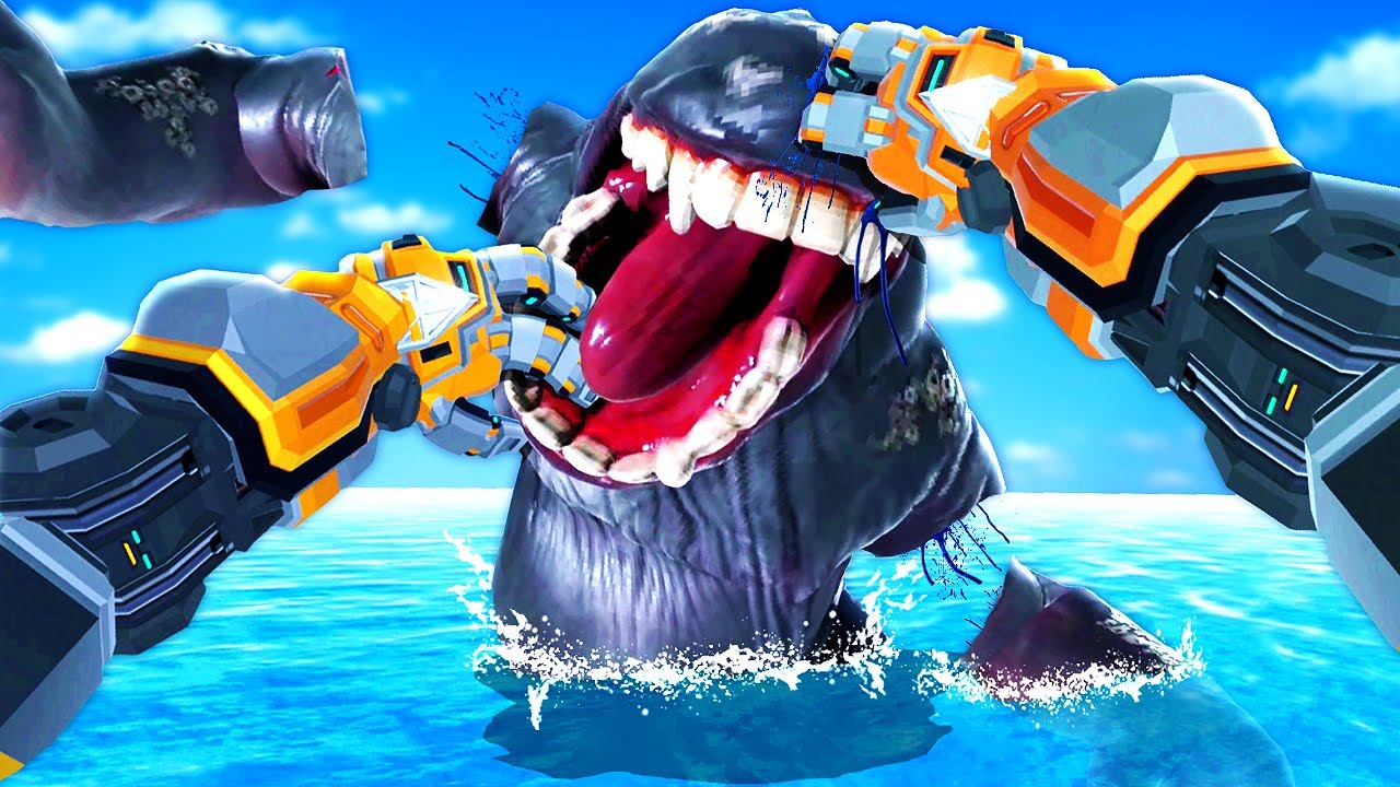 UPGRADING Mech to CRUSH Kaiju (Kaiju Battle Simulator VR) - YouTube