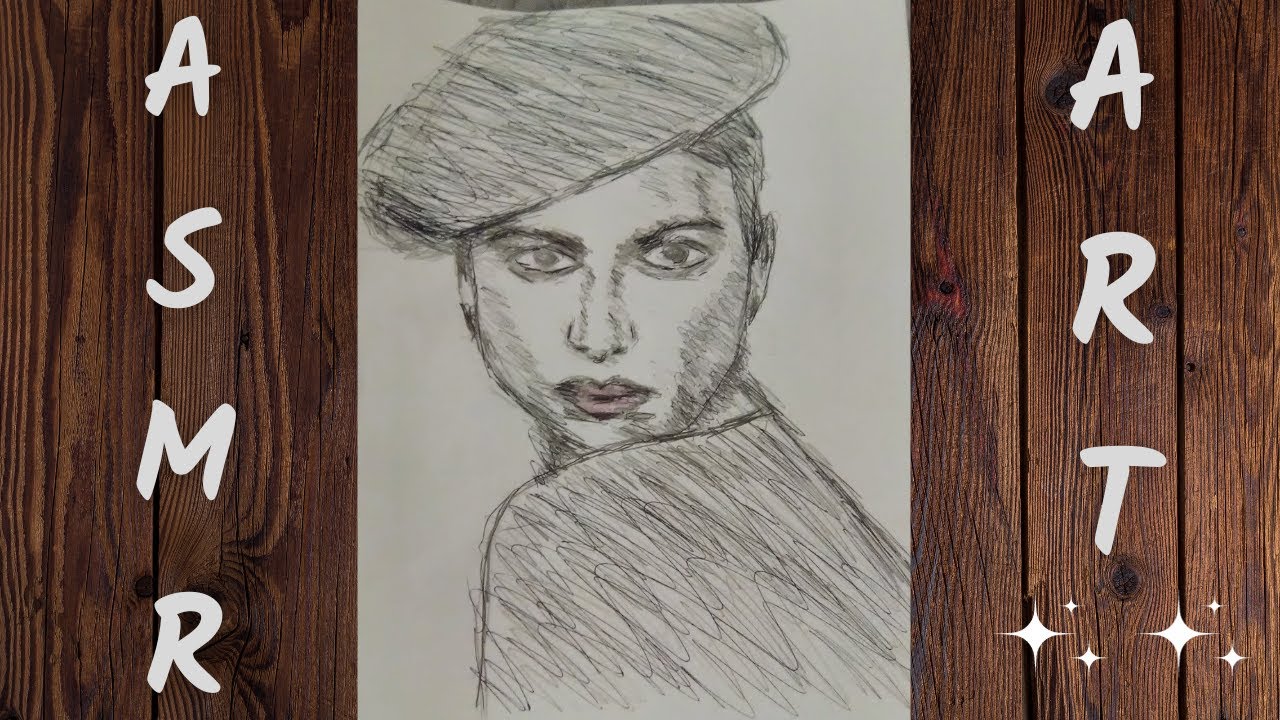 ASMR Sketch Art | Portrait Drawing For Sleep, Tingles & Relaxation ...