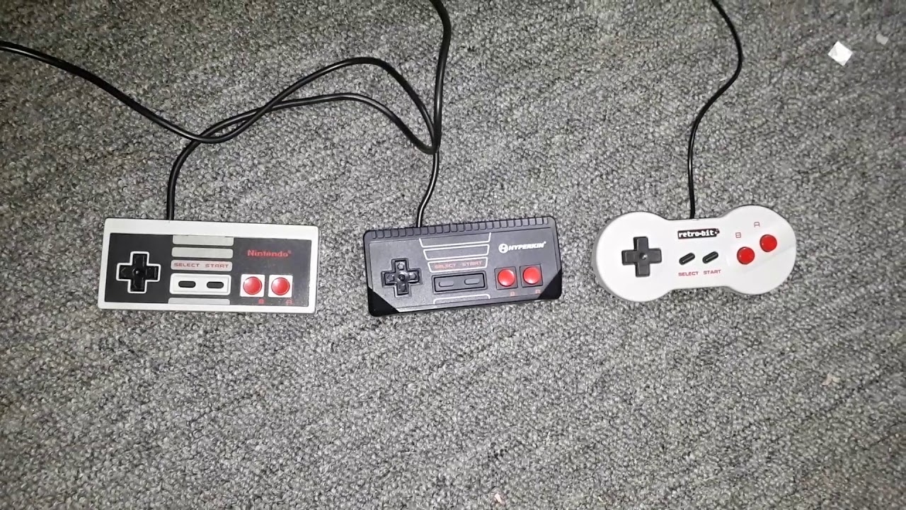 SHOOTOUT: Retro-Bit Nes Dog Bone Controller V.S. Hyperkin Cadet - YouTube