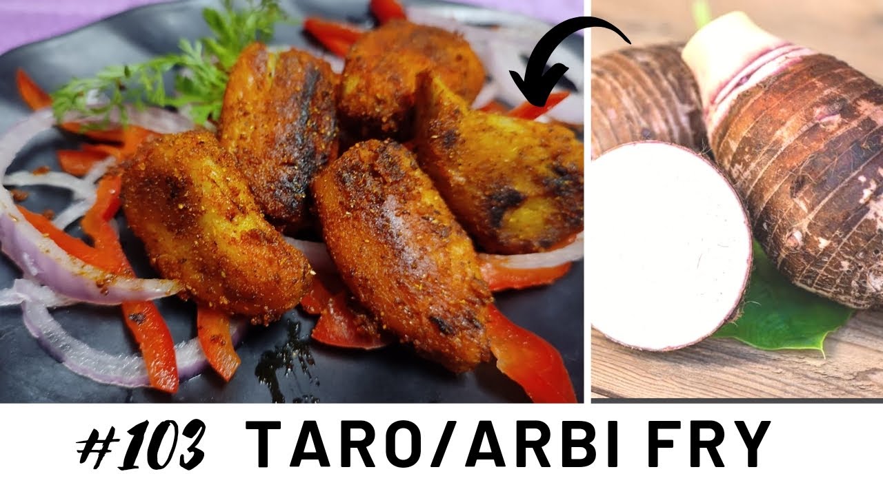 Have your tried taro/arbi fry |Sawan special recipe |How to make Arbi ...