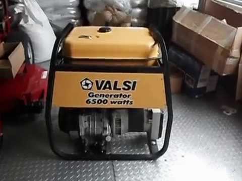 Valsi Generator - 6500 Watts - YouTube