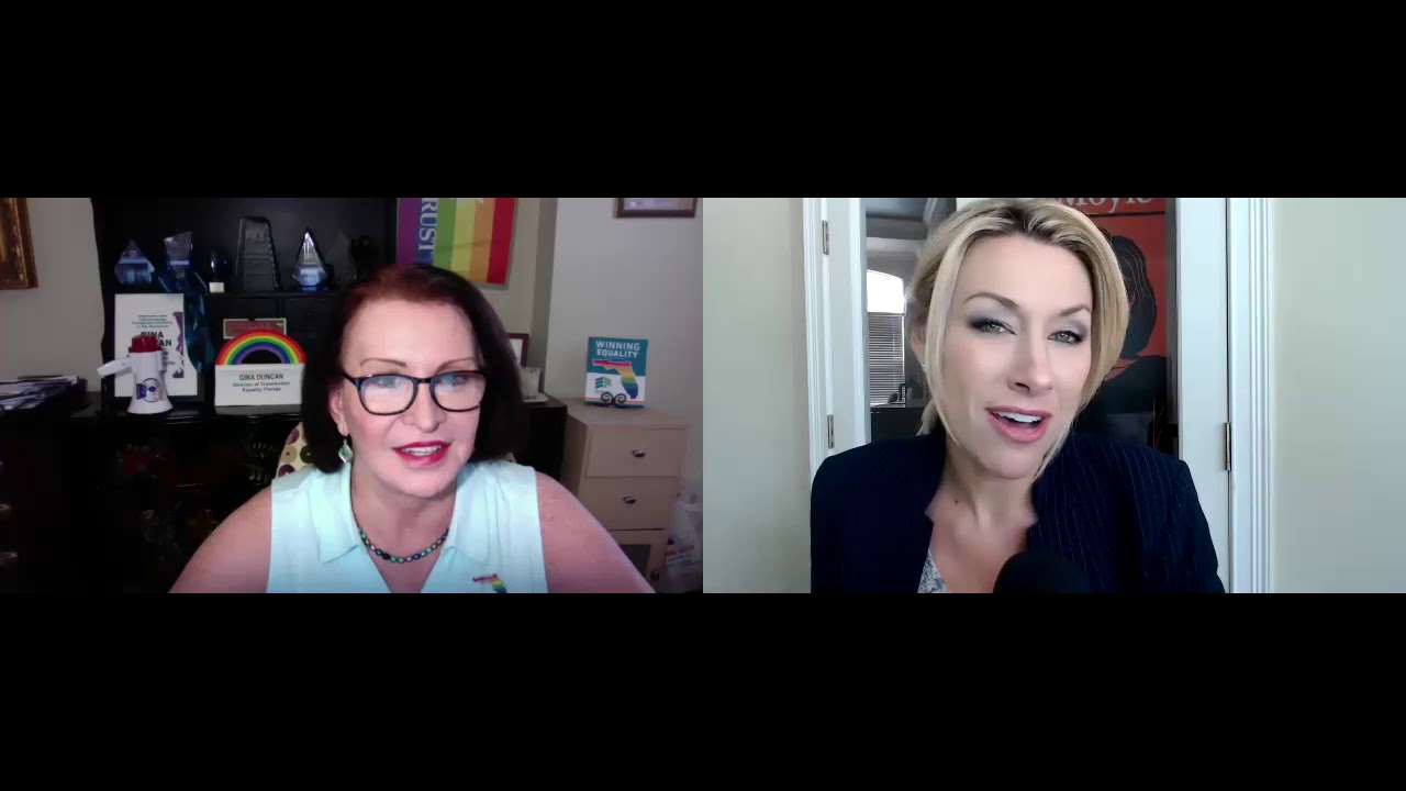 Tobi Moyle talks with Gina Duncan, State Director of Transgender ...