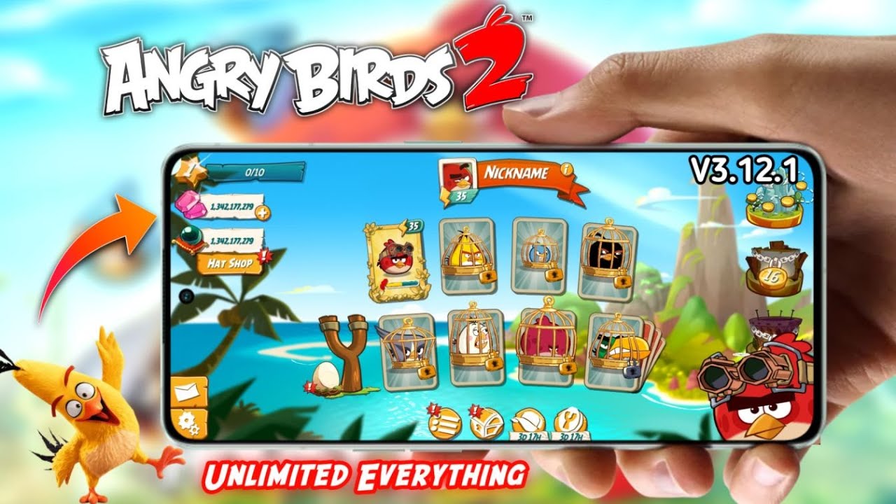 Angry Birds 2 MOD APK Unlimited Everything | V3.12.1 | Download 2023 ...