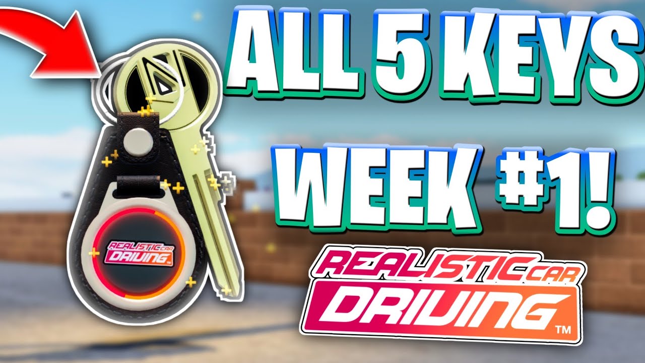 🔑ALL 5 GOLDEN KEYS LOCATIONS IN REALISTIC CAR DRIVING | GOLDEN KEYS ...