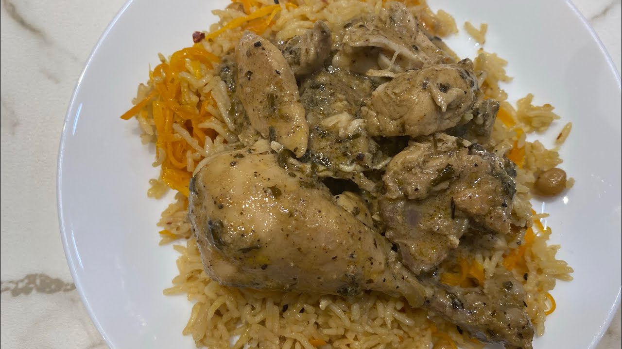 *AFGHAN STYLE* smoked chicken & rice *Kinucooks* - YouTube