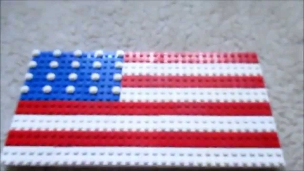 Custom Made LEGO American Flag 4th Of July Independence Day - YouTube