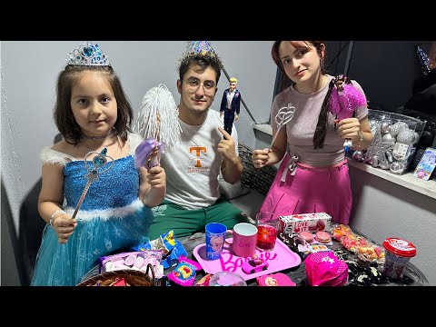 BARBİE VS ELSA KEN PARTY ZEYNEP HİRANUR/ماما جابت بيبي - جنى مقداد | طيور الجنة