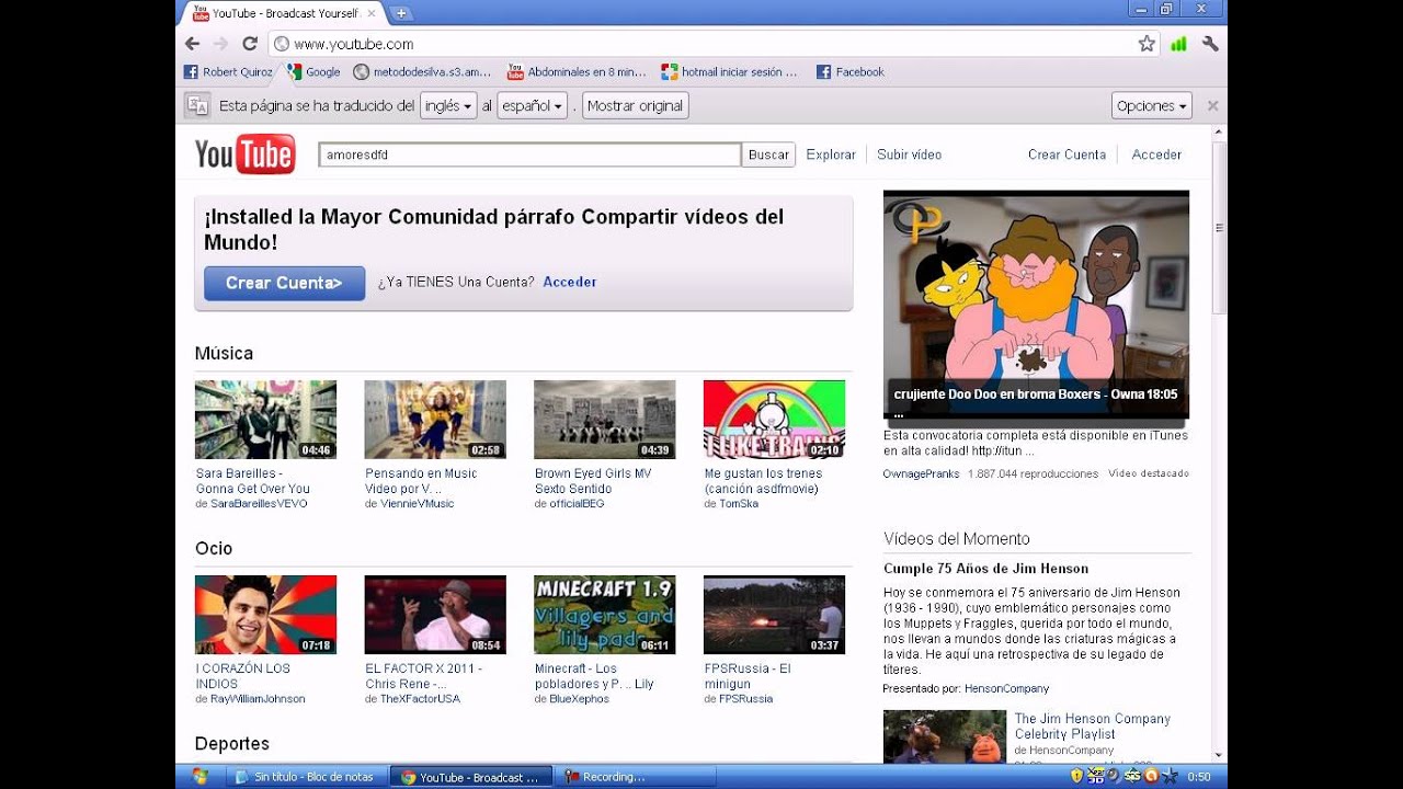 como entrar a mi cuenta de youtube - YouTube