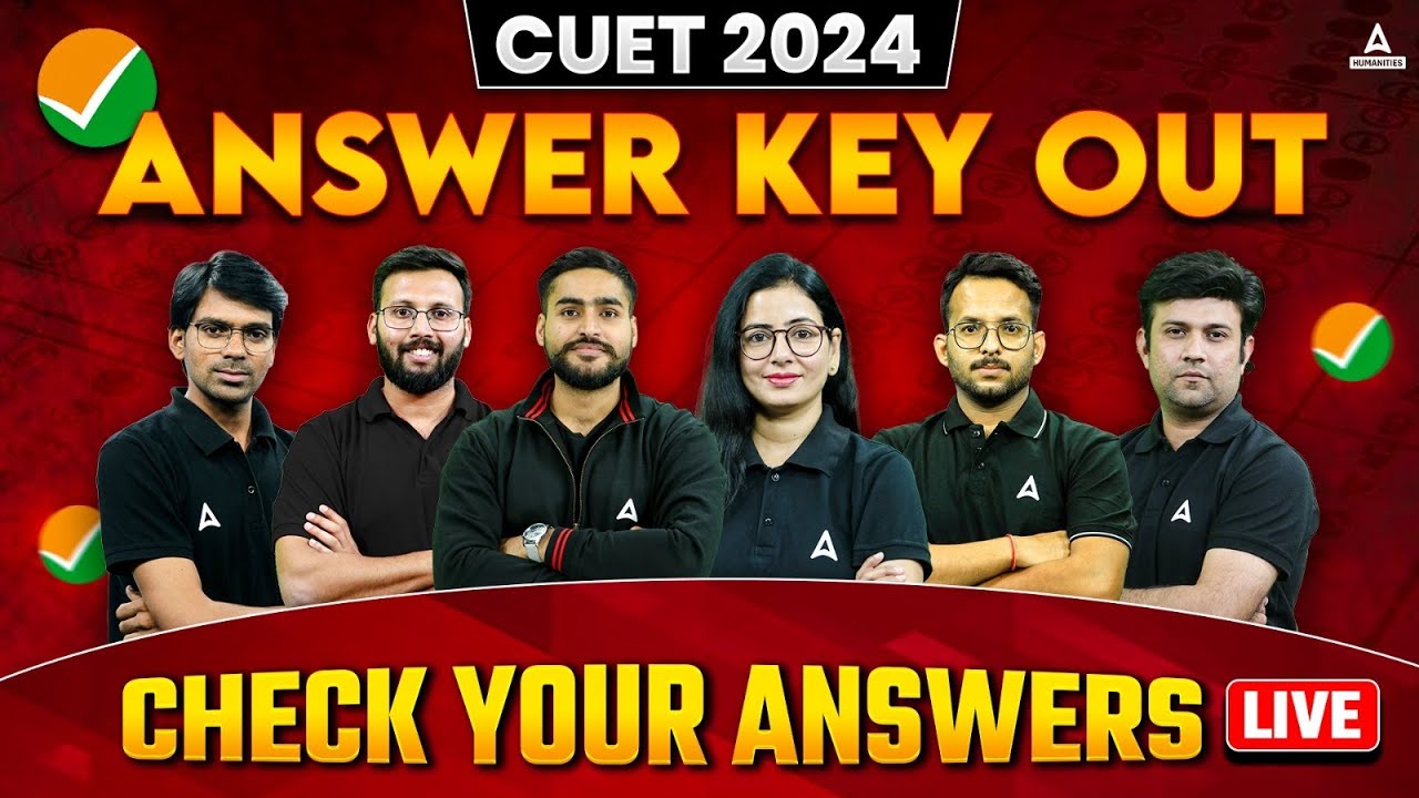 CUET 2024 Final Answer key OUT 🔥 , Check Answer Key LIVE - YouTube