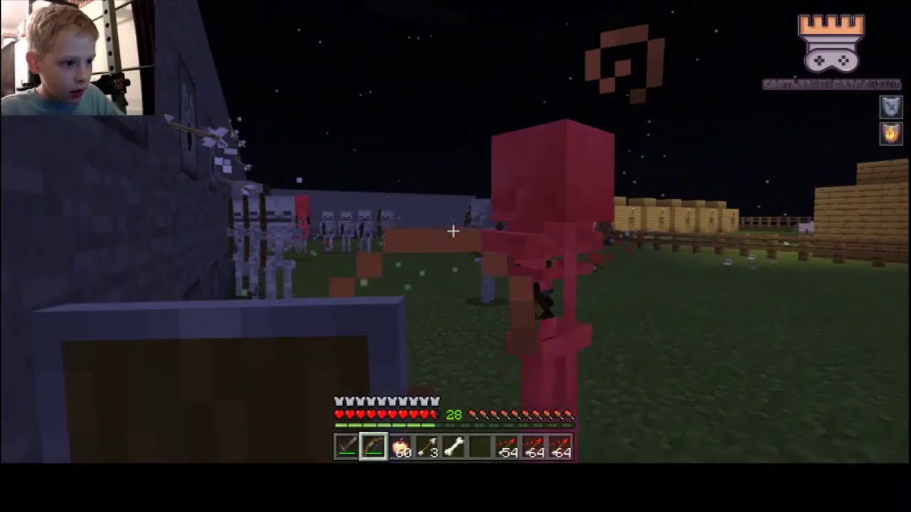 Minecraft skeleton apocalypse - YouTube