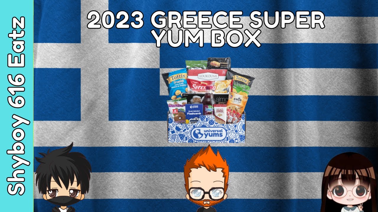 Shyboy 616 Eatz Universal Yums August 2023 Greece Super Yum Box - YouTube