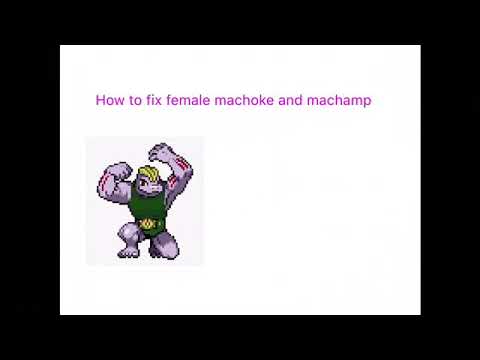 How to fix a female machoke and machamp - YouTube