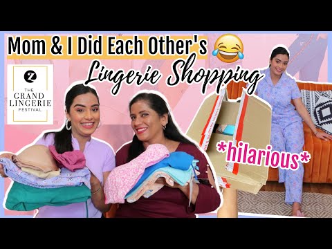 My Mom & I Did Each Other's Lingerie Shopping *hilarious* 😂| Women's Day Shopping Ft. Zivame