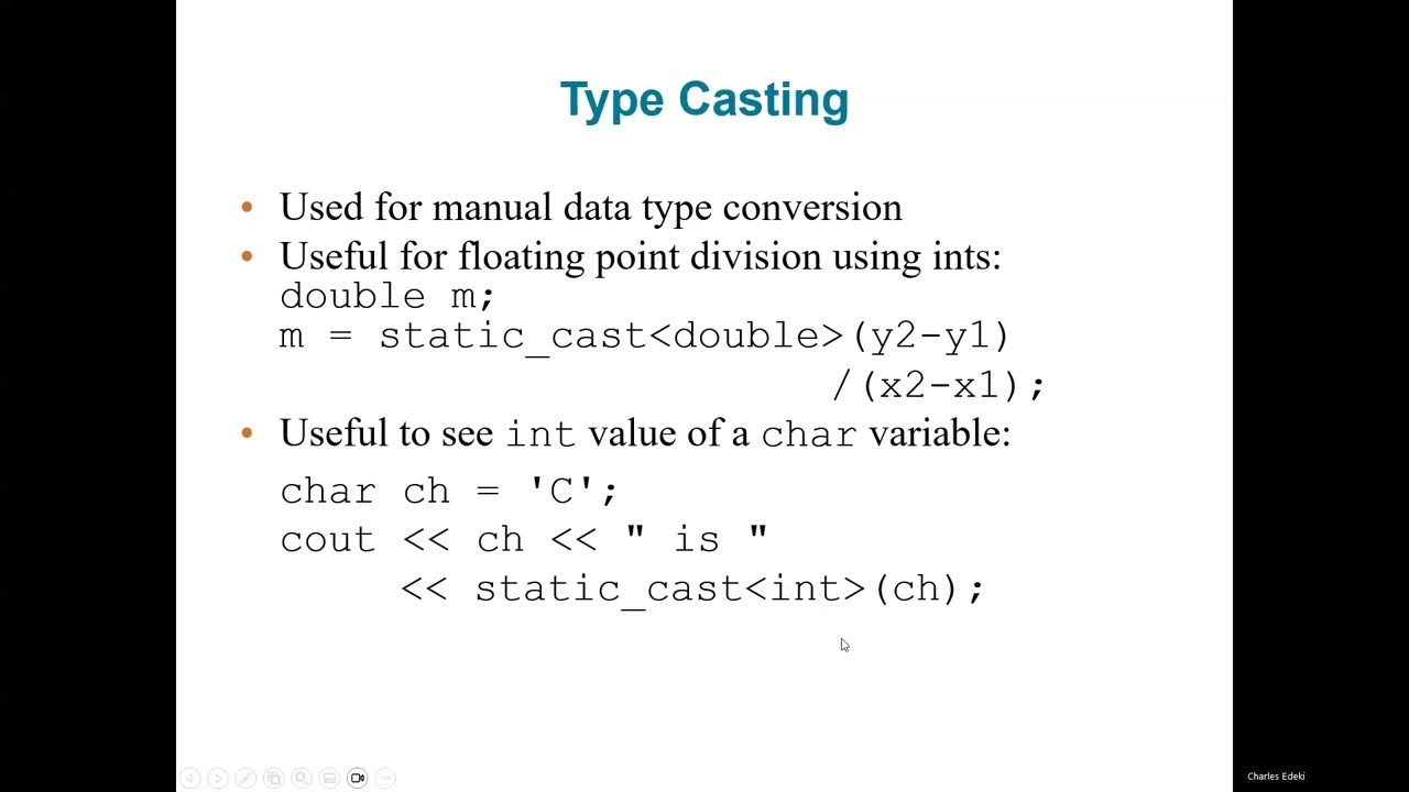 C++ Type Casting and Conversion, Hierarchy of Types and Multiple ...