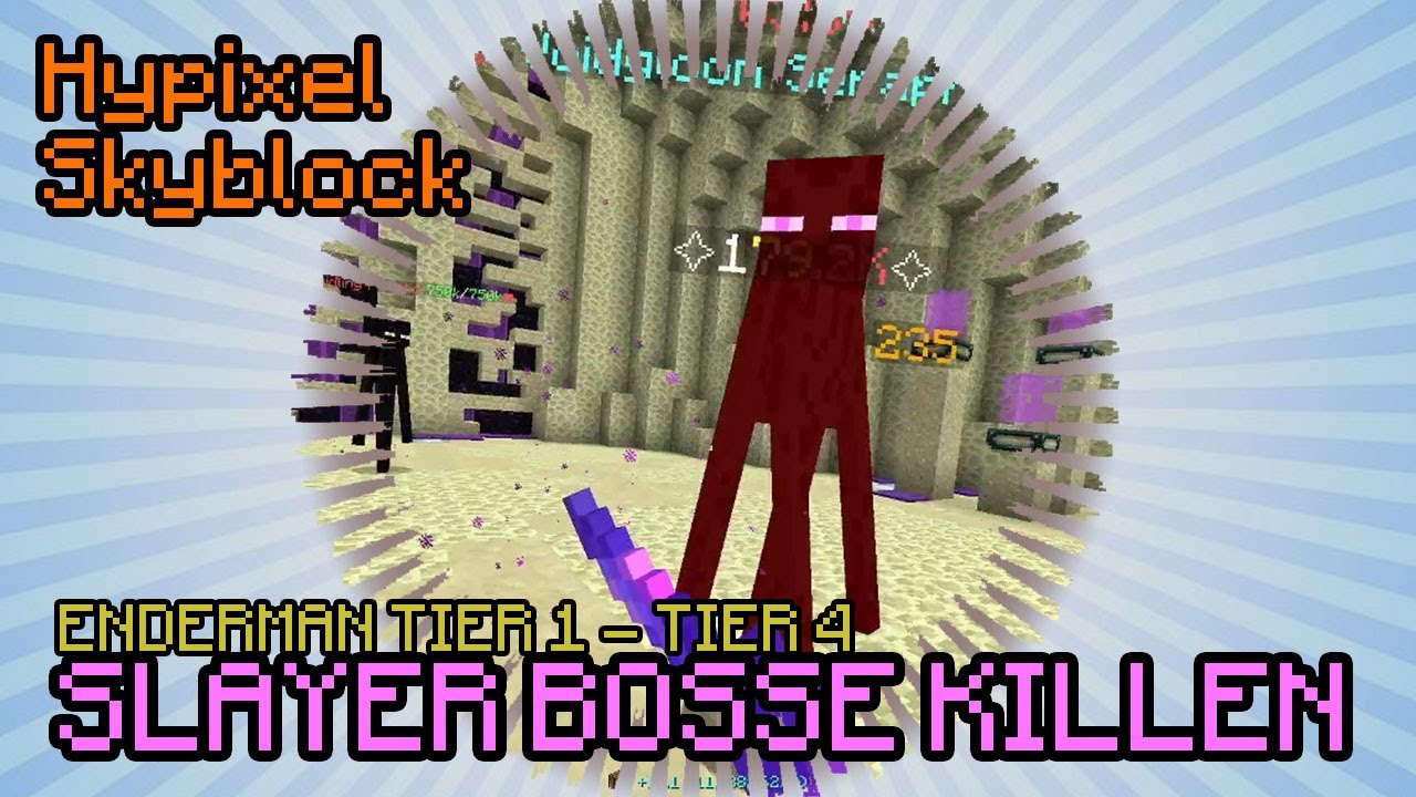TIER 1 - TIER 4 ENDERMAN SLAYER GUIDE Hypixel Skyblock Deutsch | Multidissimo - YouTube
