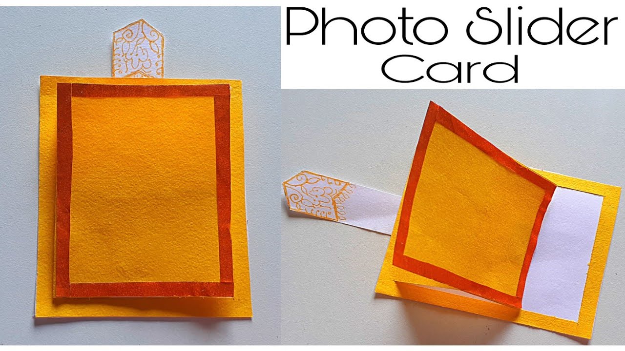 Photo Slider Card | Pop Up Slider Card | Paper Craft - YouTube