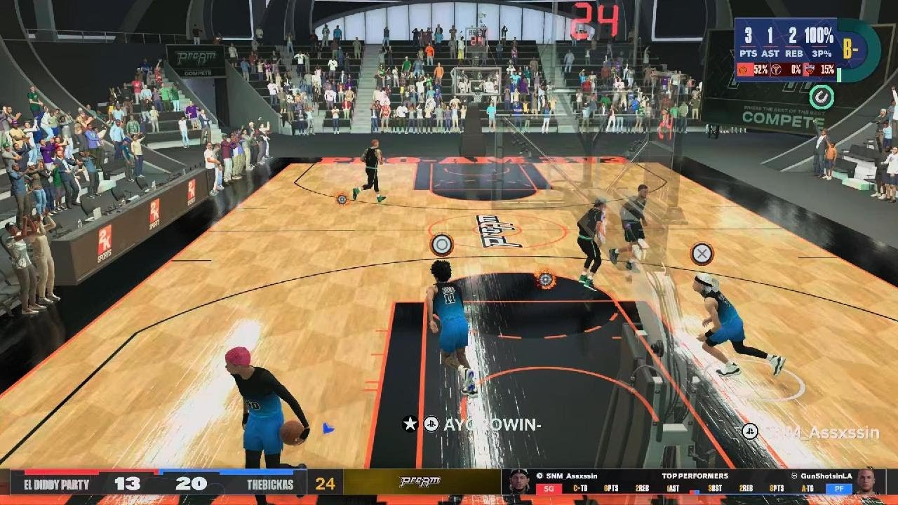 NBA 2K24_PRO-AM 3V3 With Squad - YouTube