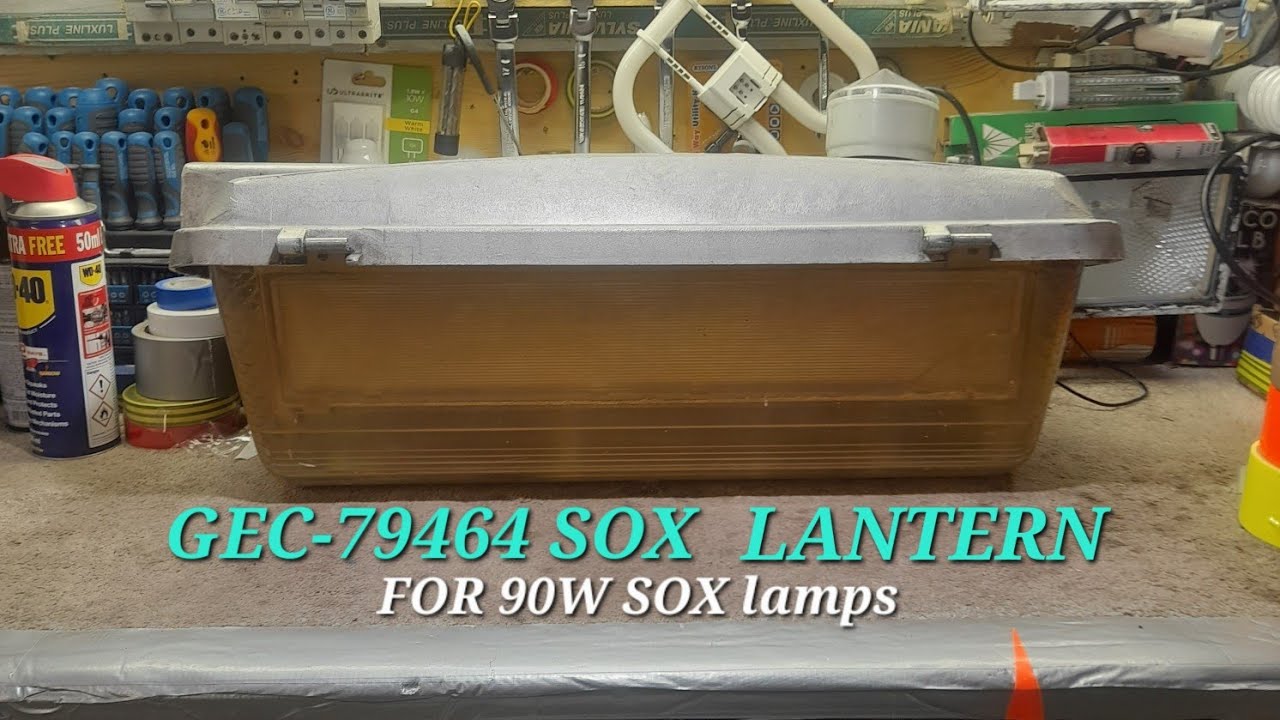 (GEC)-Z79464-SOX Lantern for 90w Lamp an street lights - YouTube