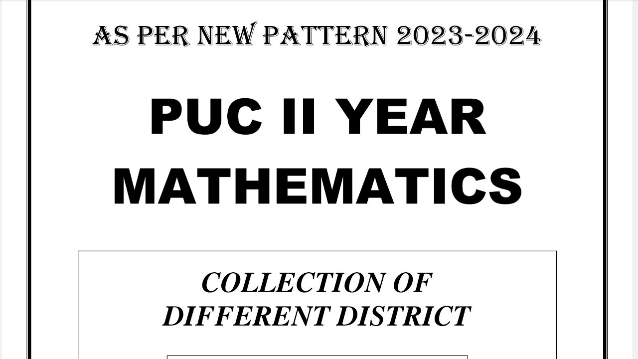 2nd PUC Maths Collection Of All District Mid Term Question Papers YouTube 2nd-puc-maths-collection-of-all-district-mid-term-question-papers-youtube