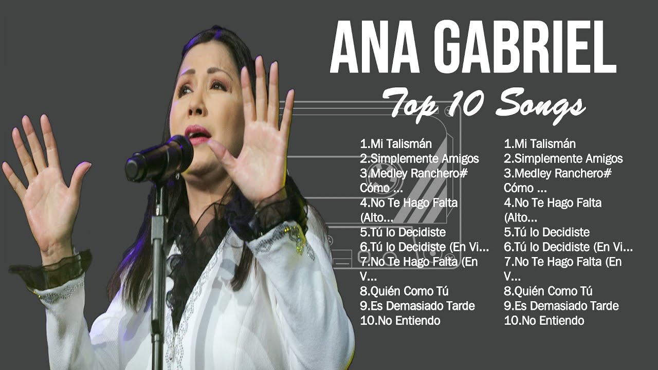 Ana Gabriel The Greatest Hits Latin Music ~ Top Songs Collections ...