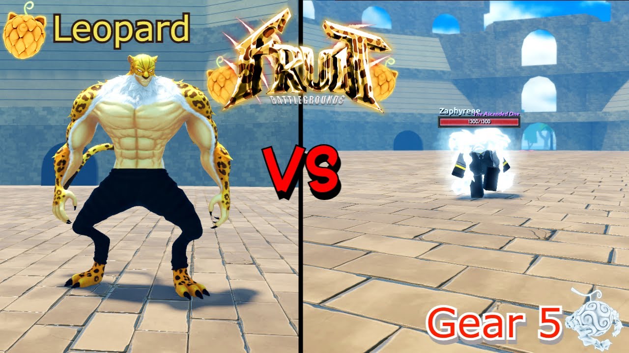 Leopard VS Gear 5 (FRUIT BATTLEGROUNDS) - YouTube