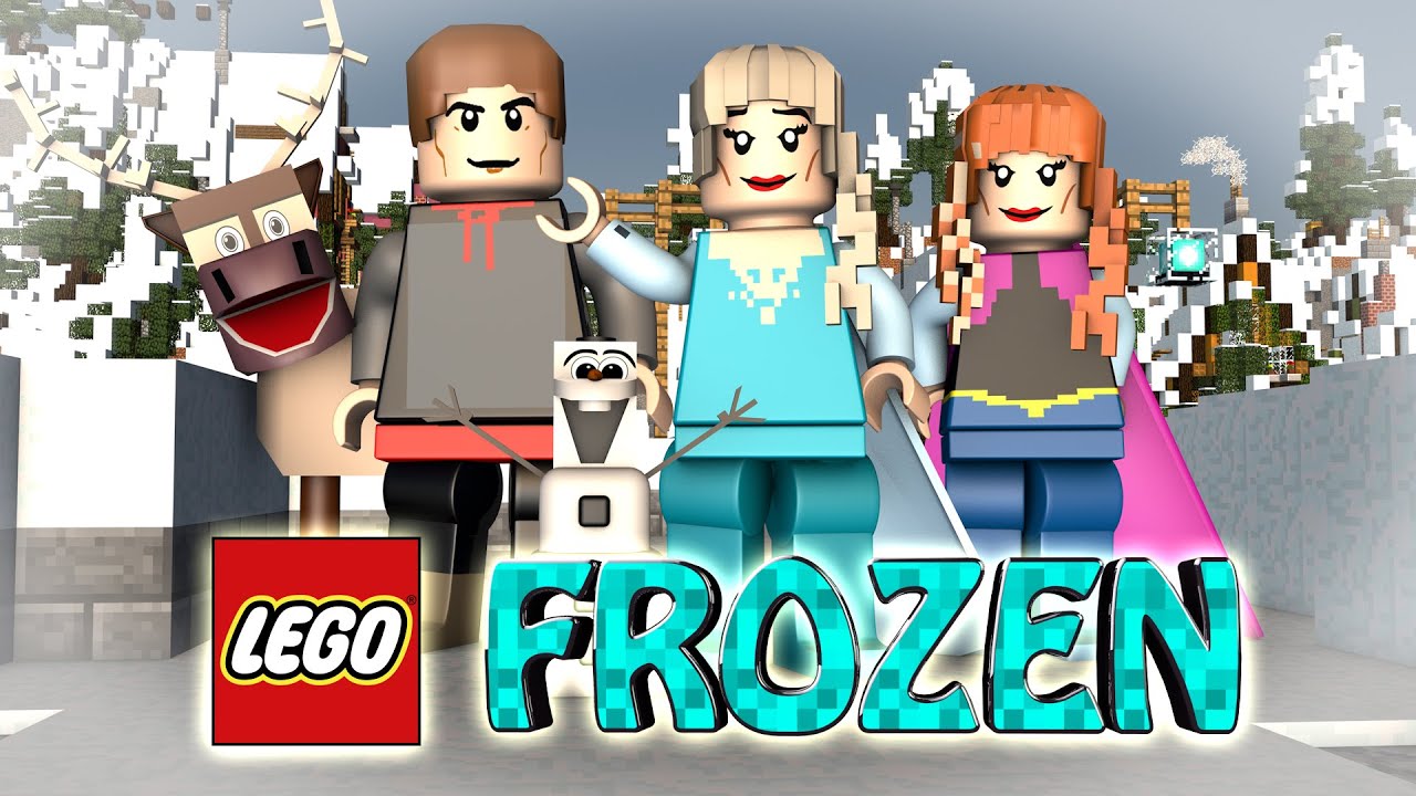 Minecraft | LEGO CHALLENGE - Disney Frozen Mod! (Elsa, Olaf, Sven ...