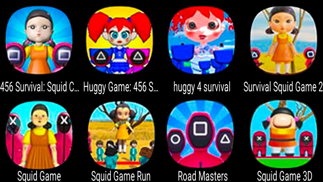 Huggy Game 456 Survival, Squid Game, Road Masters, Squid Game 3D, Squid ...