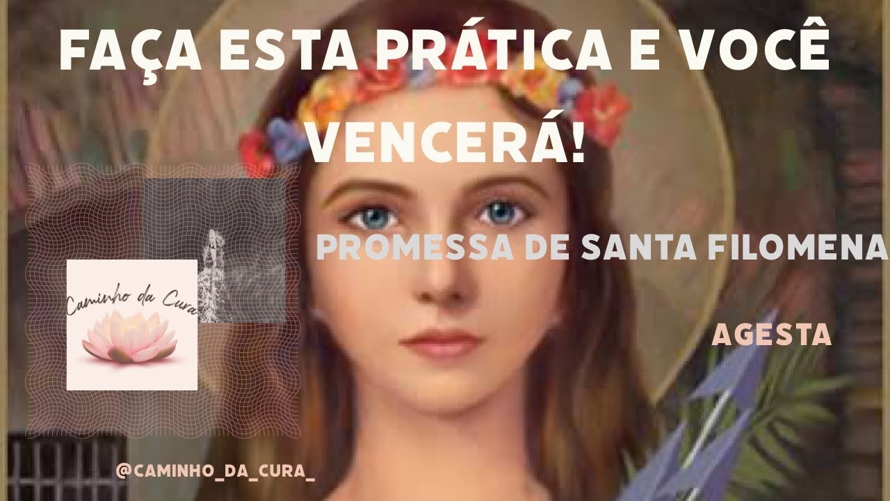 Faça essa prática e você vencerá - Sta. Filomena - Agesta - YouTube