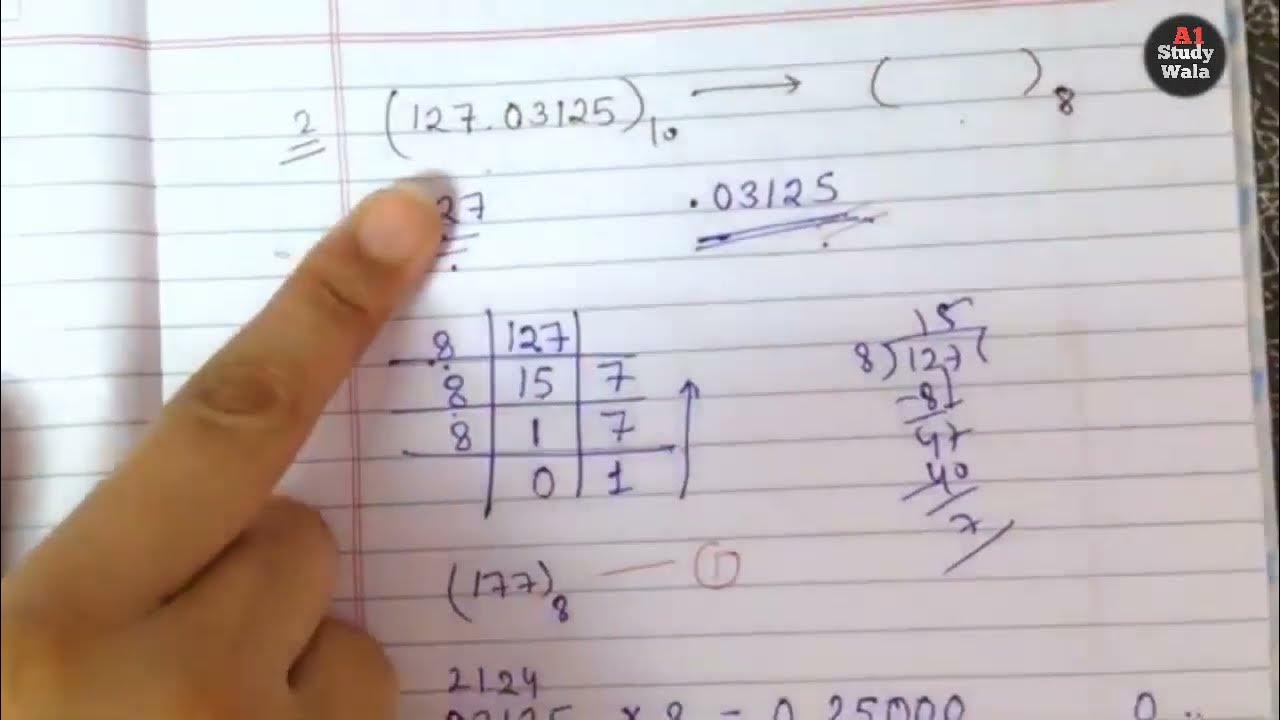 decimal to octal conversion | computer basic | computer number system ...