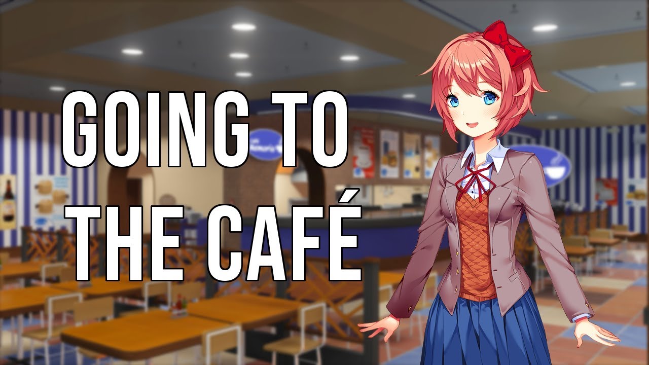 GOING TO THE CAFÉ | DDLC Purist Mod (Sayori's route) #2 - YouTube