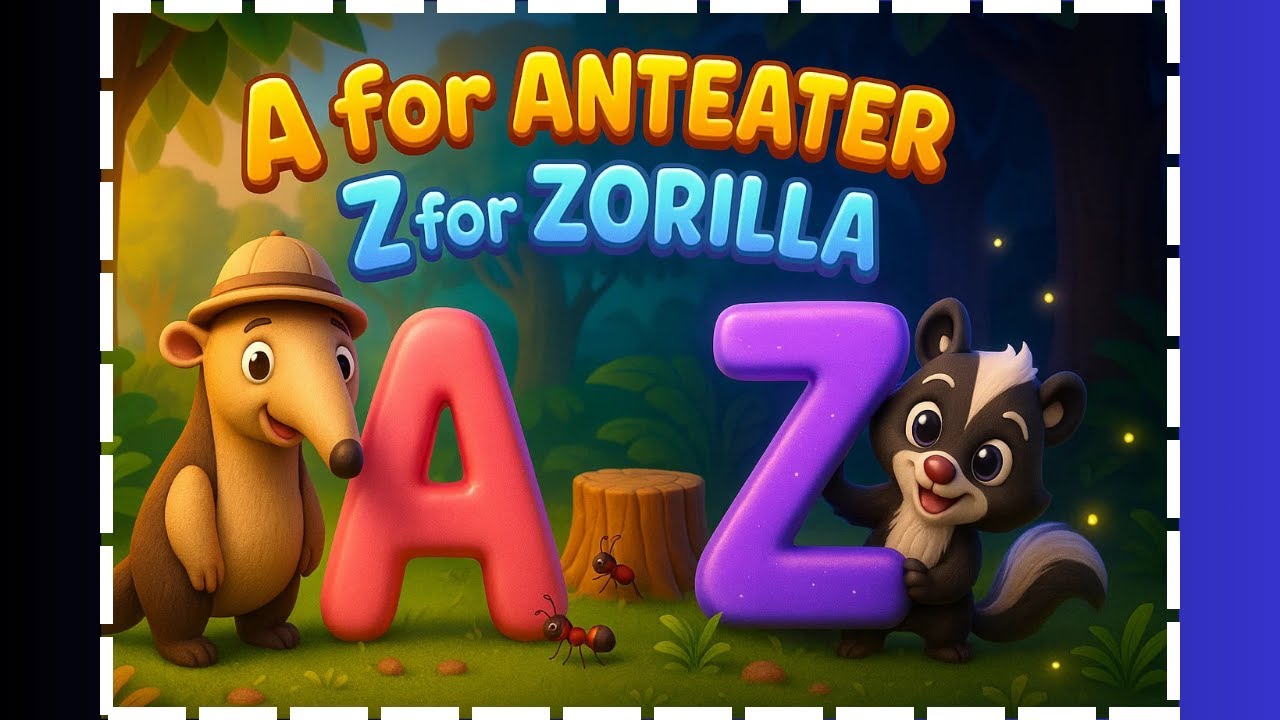 ABC Animal Band 🎸🎤 | A for Anteater to Z for Zorilla | Alphabet Song ...