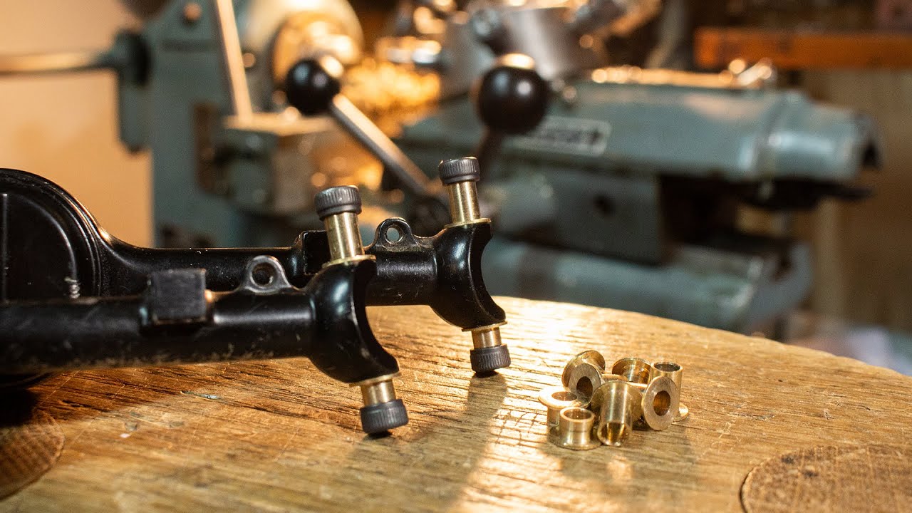 Making Knuckle Bushings on my Rambold Turret Lathe - YouTube