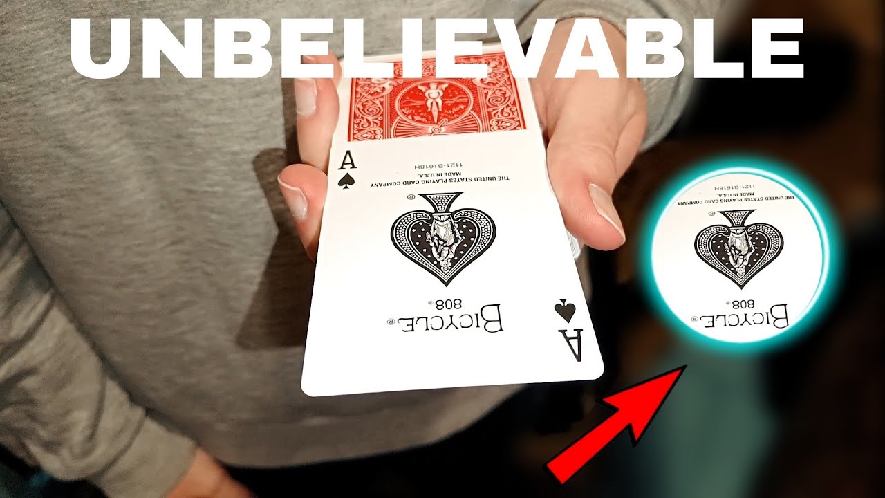 NO CAMERA TRICK!! 100% Visual card trick! Excellent Sleight of Hand ...