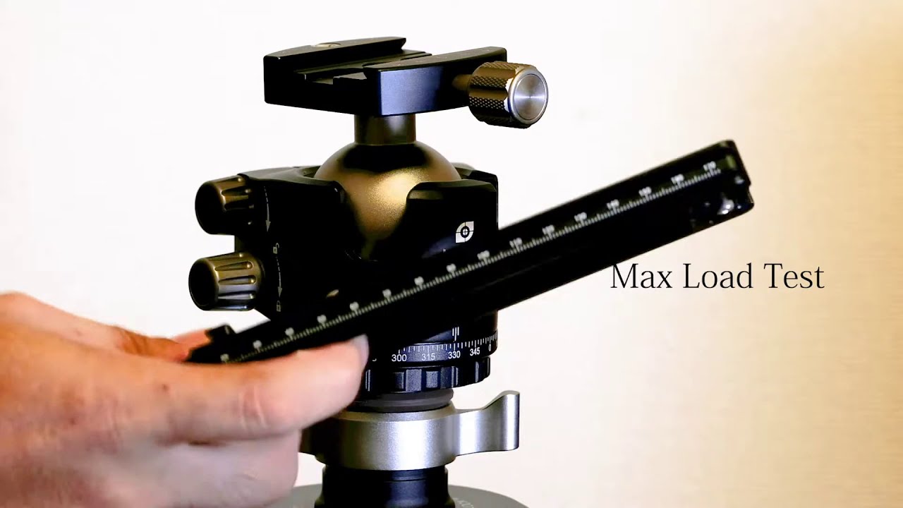 Leofoto Ball Head LH-55 Max Load Test - YouTube