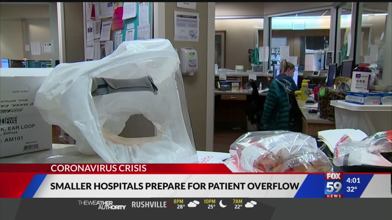 Smaller hospitals prepare for patient overflow - YouTube