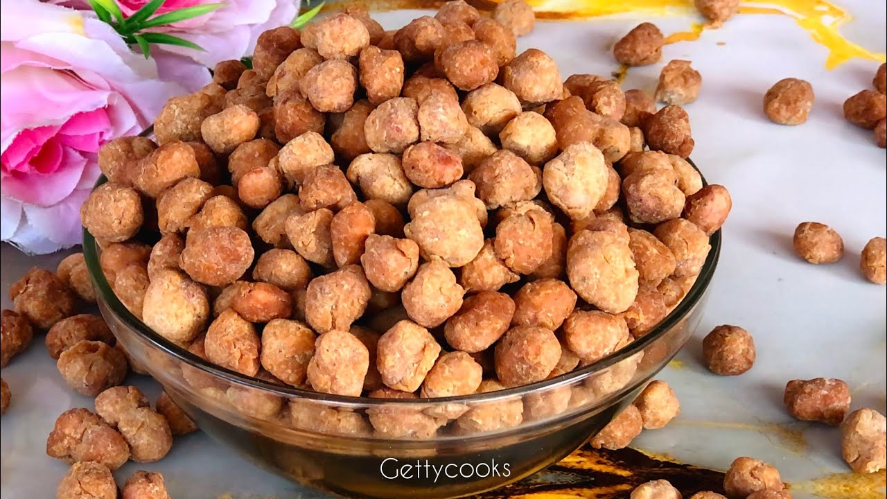 Coated Peanut Recipe/how to make coated Peanut/Nkatie Burger - YouTube