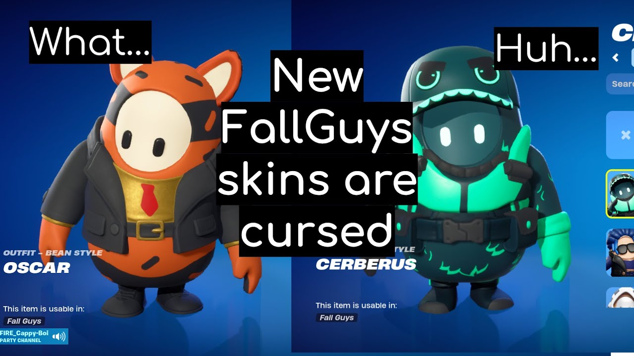 New Fall Guys Skins are cursed - YouTube