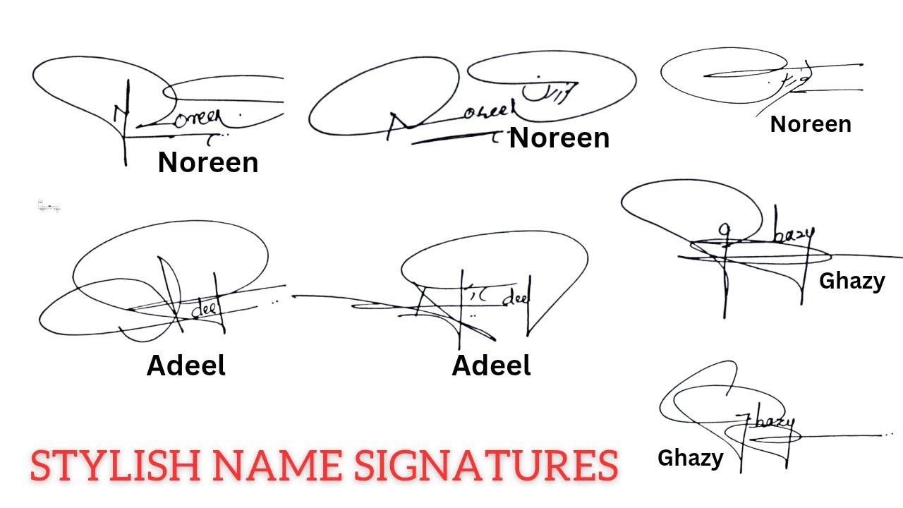 How to sign your name|Signature ideas|Autographs|Signature tutorials ...